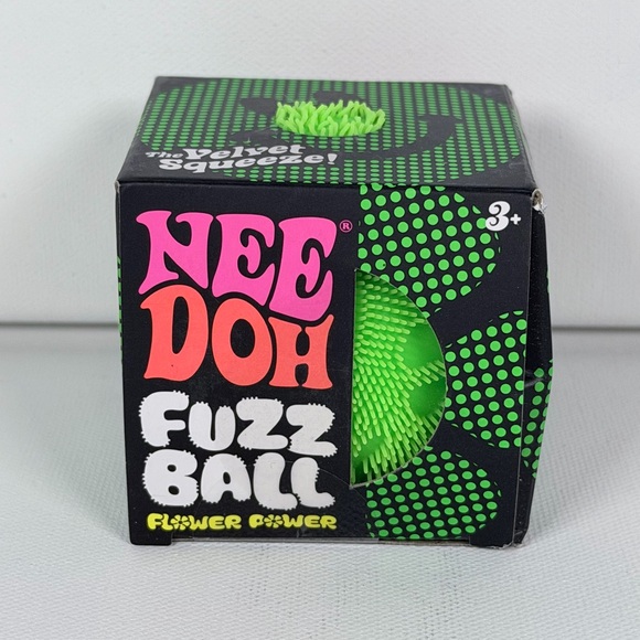 Nee Doh | Toys | Green Needoh Fuzz Ball Flower Power Nee Doh Squish ...